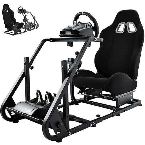 Dardoo G29 Racing Simulator Cockpit with Seat Fit for Logitech ...
