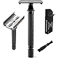 Amazon.com: Long Handle Double Edge Safety Razor - Butterfly Open Razor ...