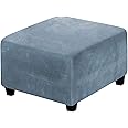 Amazon.com: H.VERSAILTEX Square Ottoman Covers Ottoman Slipcover Square ...