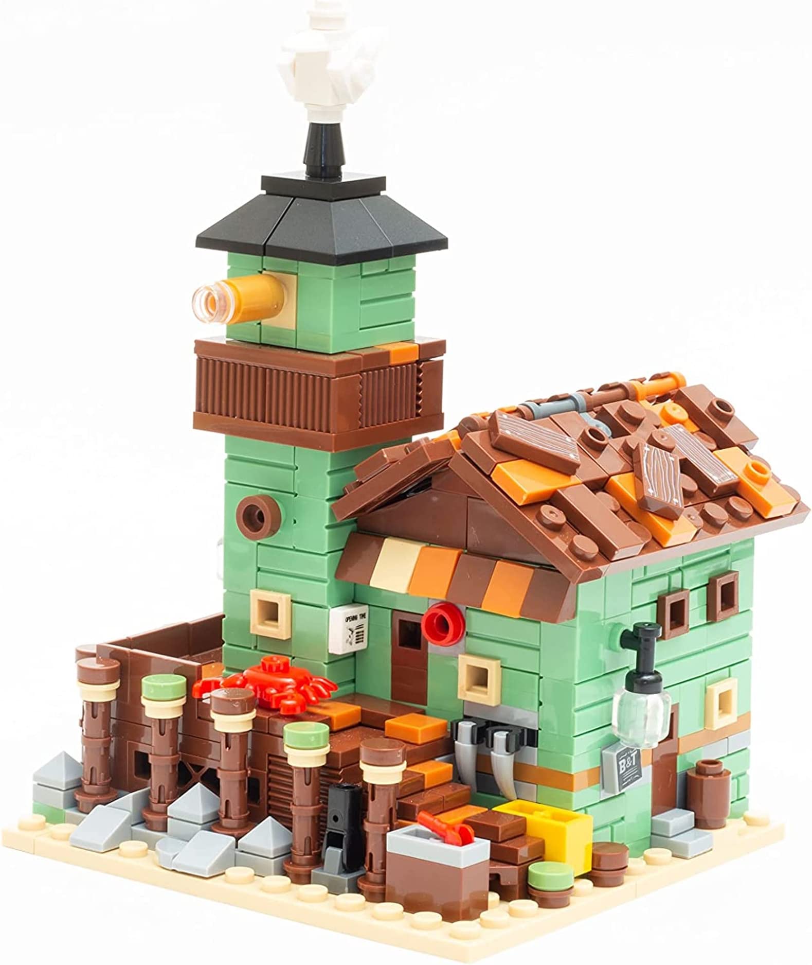 Mua Brick Loot Fishing Village Store House Building Set – 427 -Piece ...