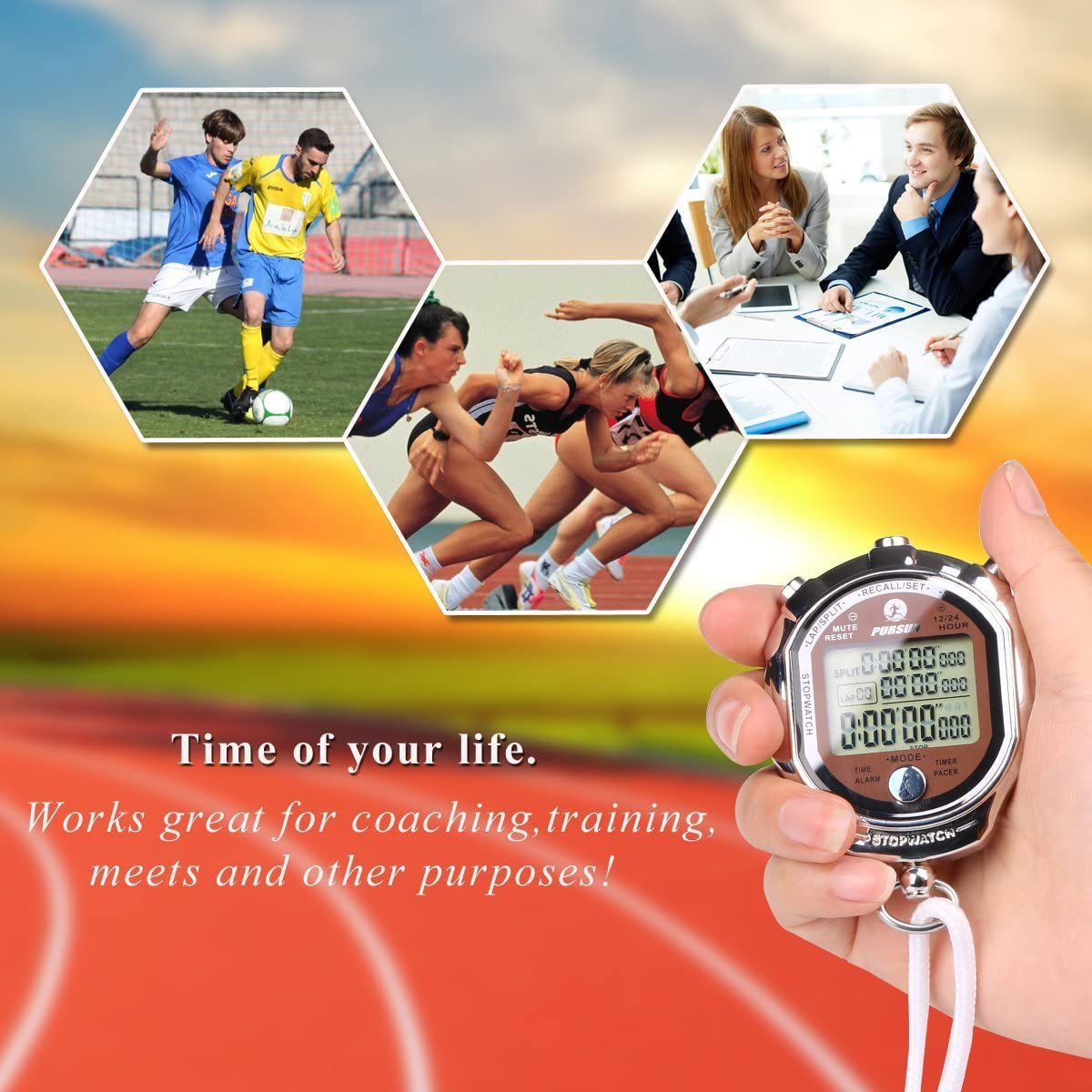 Mua Stopwatch Timer, Digital Stop Watch with 0.01second & 0.001second ...