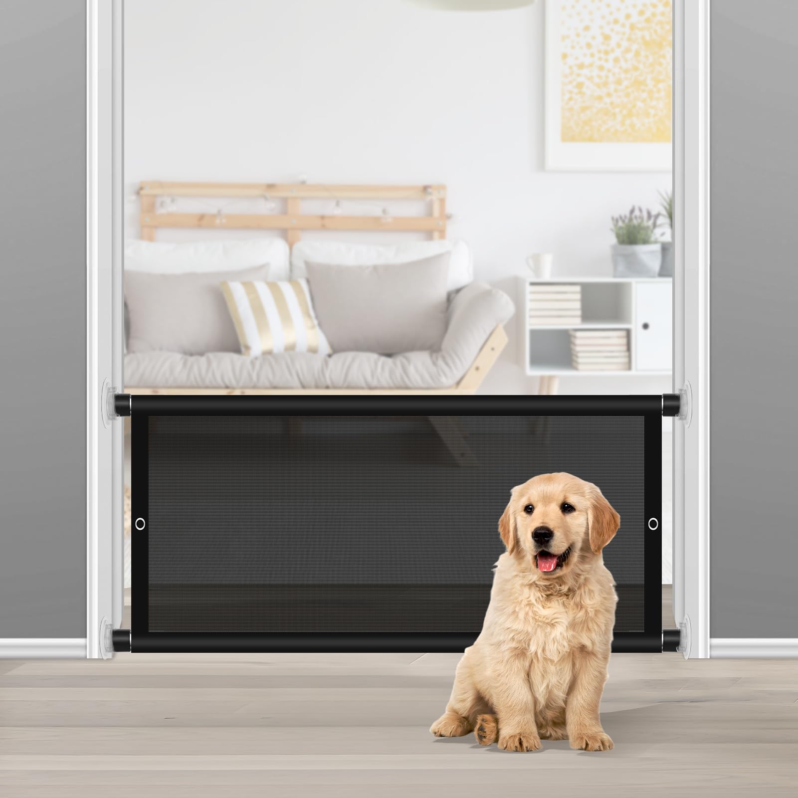 Dog Gate for Stairs, 27"-48" Width Expandable Pet Gates for The House ...