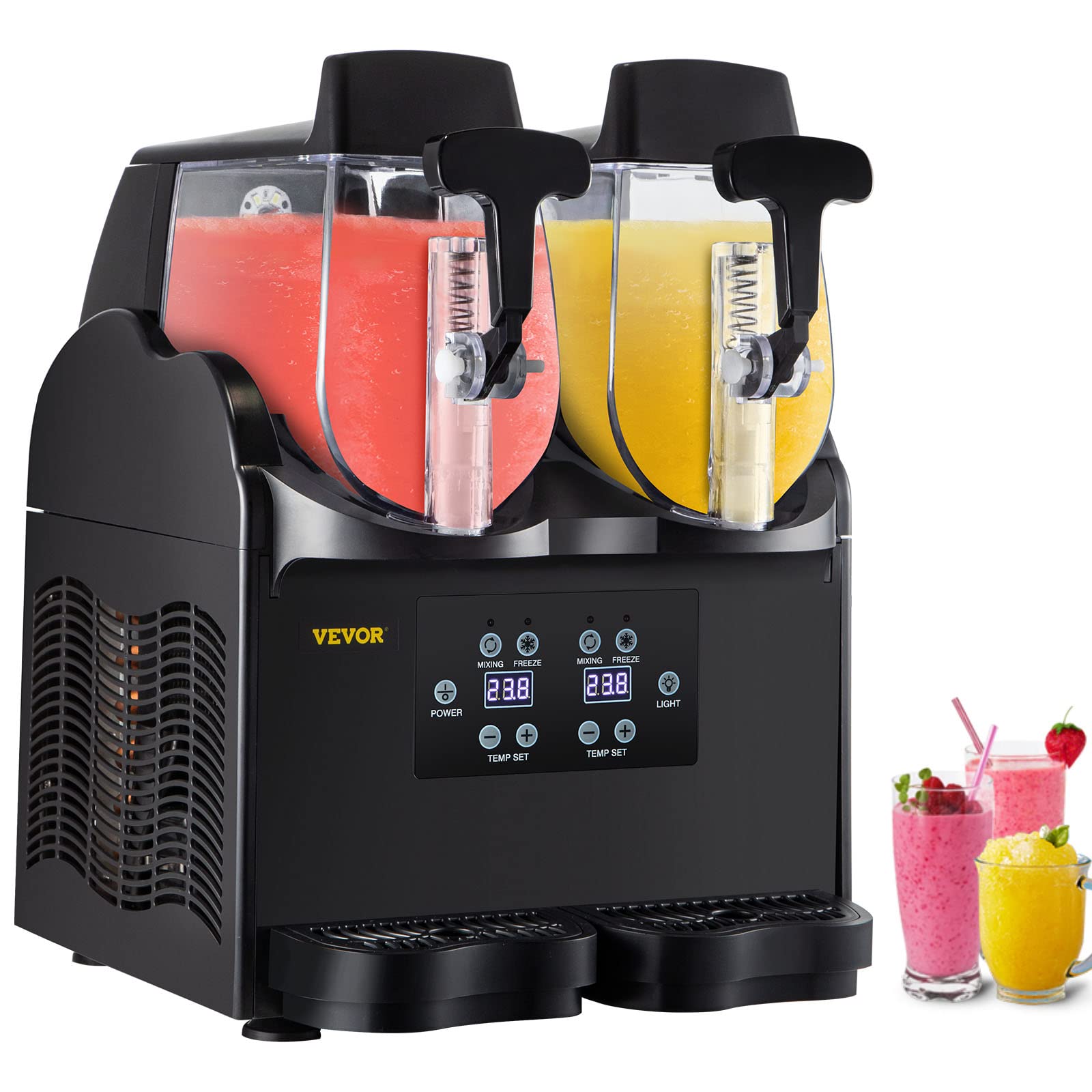 Mua VEVOR Commercial Slushy Machine, 2.5Lx2 Food-Grade PC Tanks, 380W ...