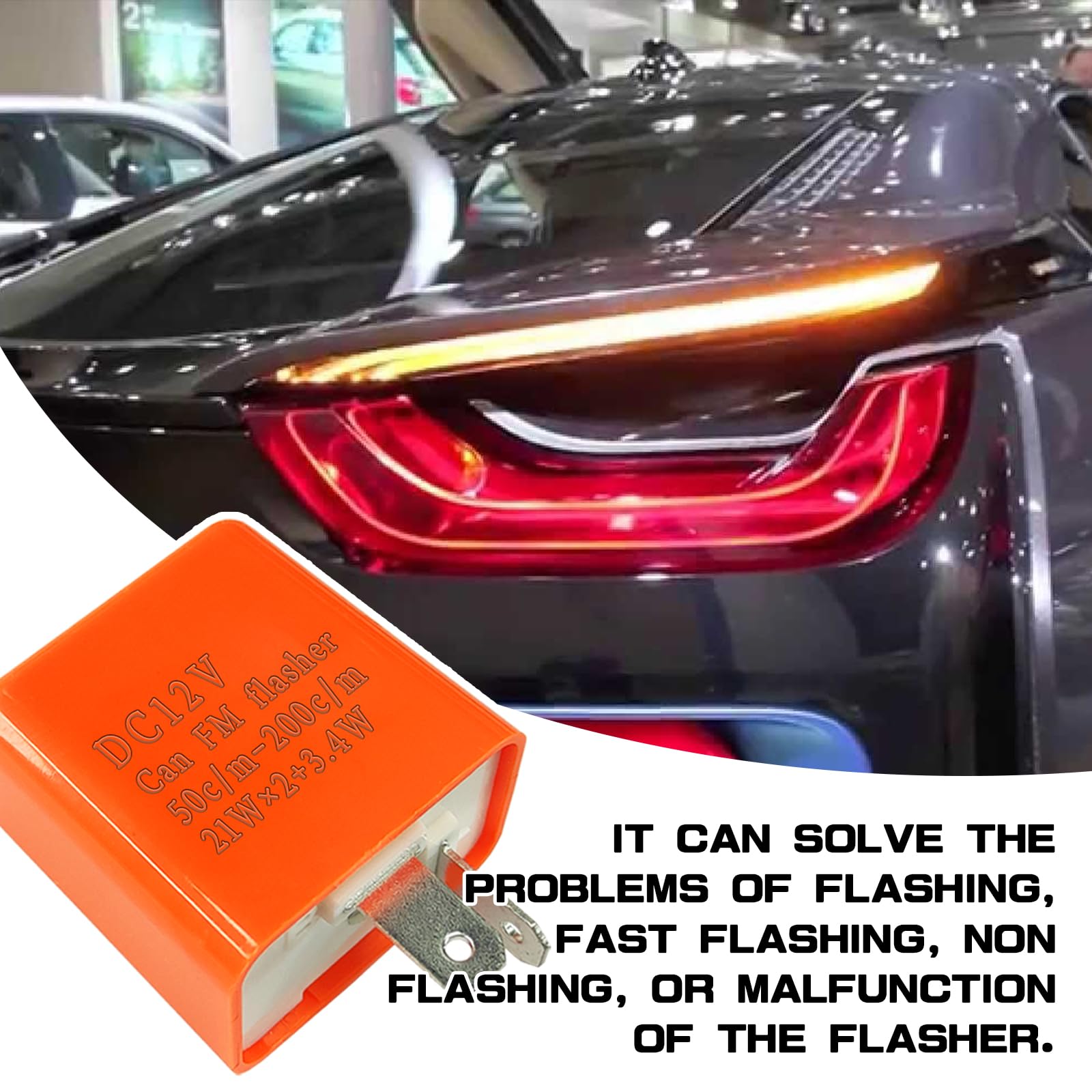 Mua 2 PCS Car LED Flasher Relay, Motorcycle Parts 12V 2 Pin Speed ...