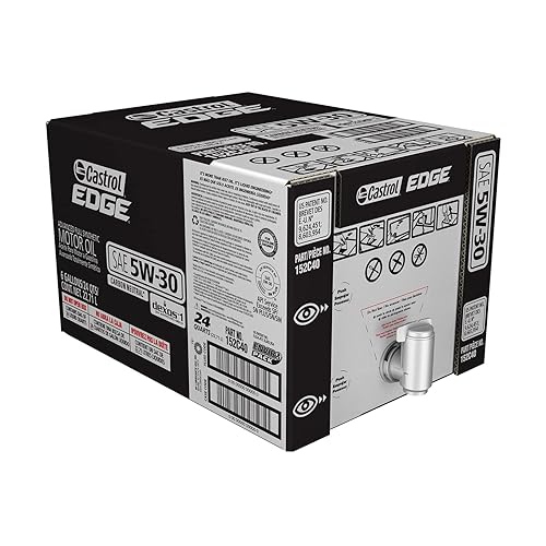 Castrol Edge 5W-30 Advanced Full Synthetic Motor Oil, 6 Gallon Enviro ...