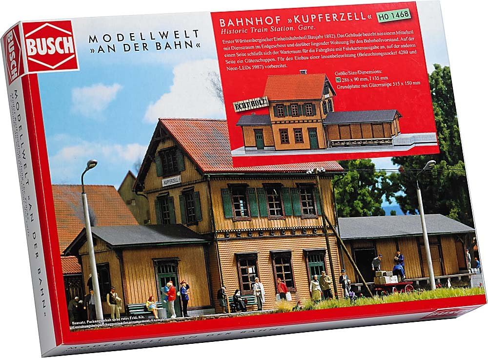 Amazon.com: Busch 1468 Historic Train Station HO Structure Scale Model ...