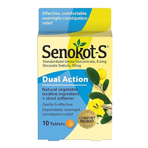 Senokot-S Dual Action Natural Vegetable Laxative Ingredient Plus Stool ...