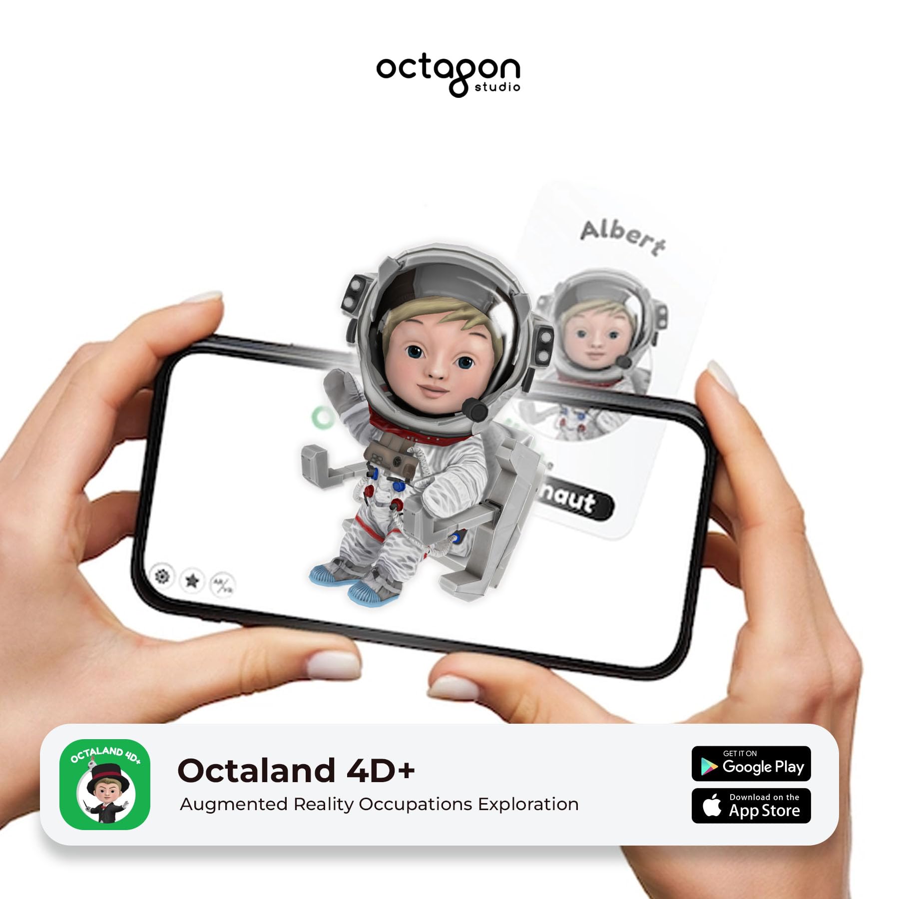 Mua Octaland 4D+ Augmented Reality Alphabet Cards – A to Z Character ...