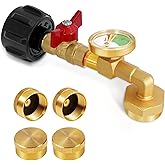 Amazon.com : Getoolet Propane Refill Adapter for 1 lb. Tanks, Propane Refill Elbow Adapter with ...