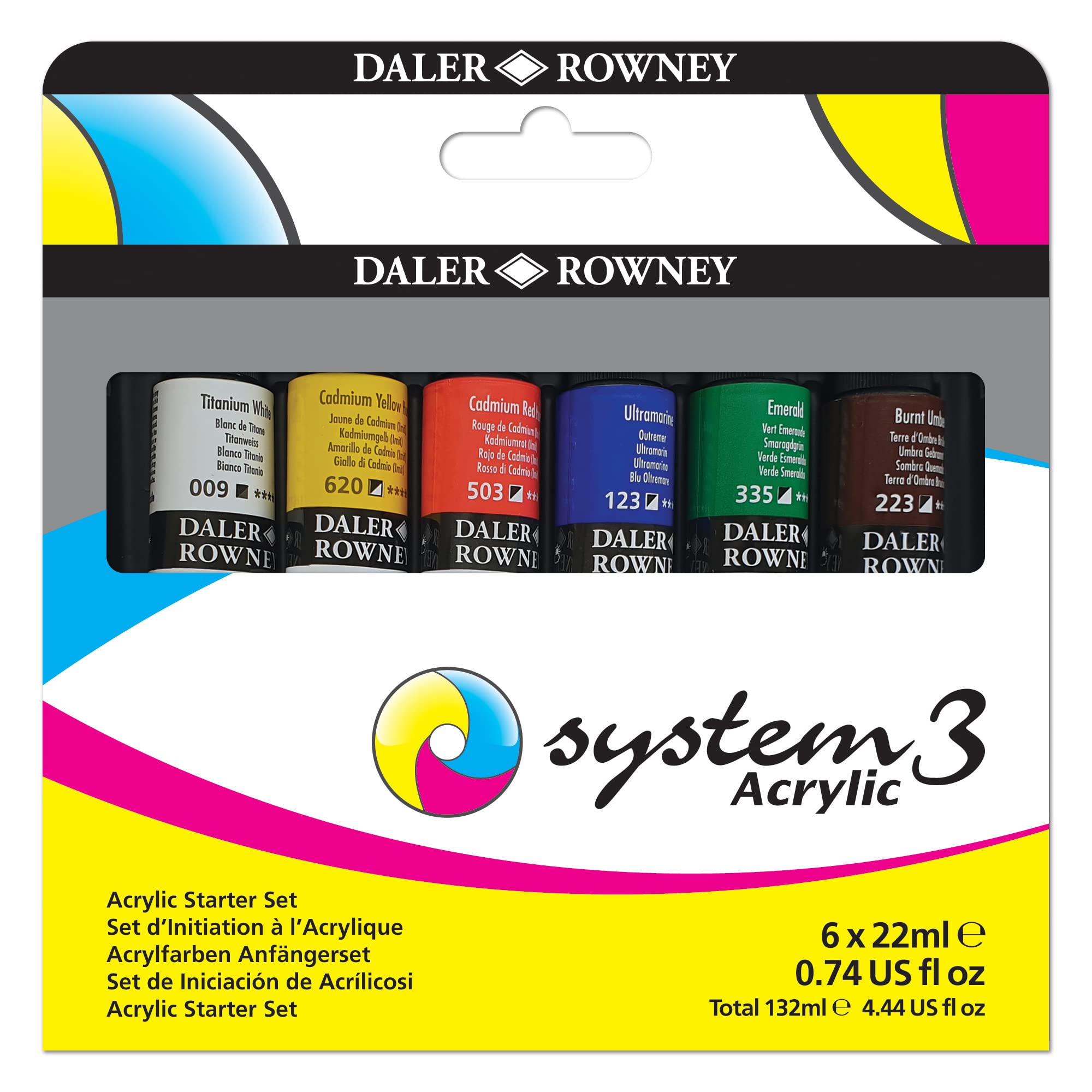 Mua Daler Rowney System3 6-Tube Acrylic Paint Set for Adults - Acrylic ...