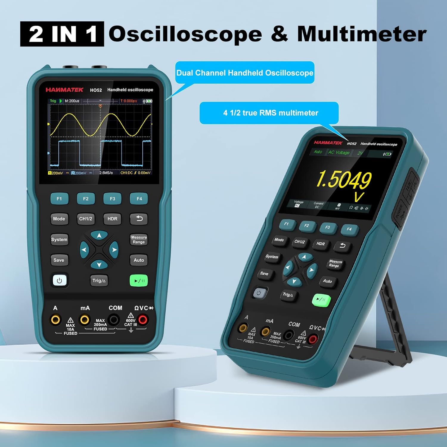 Mua Handheld Digital Oscilloscope 50Mhz Bandwidth with 2 Channels HO52 ...
