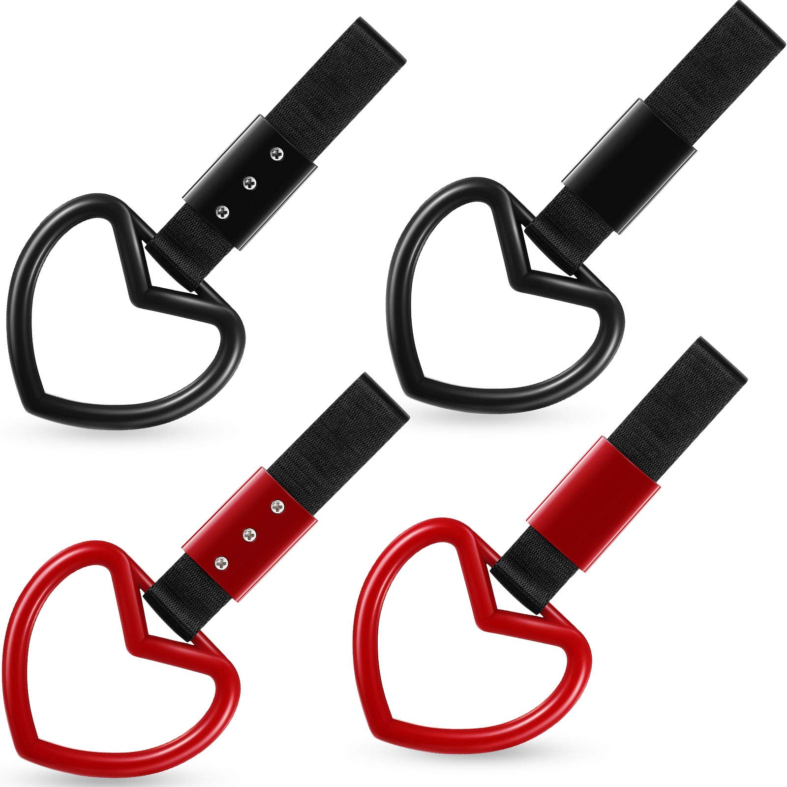 Mua 4 Pieces Ring Heart-shaped Car Hand Strap Decorative Warning Loop ...