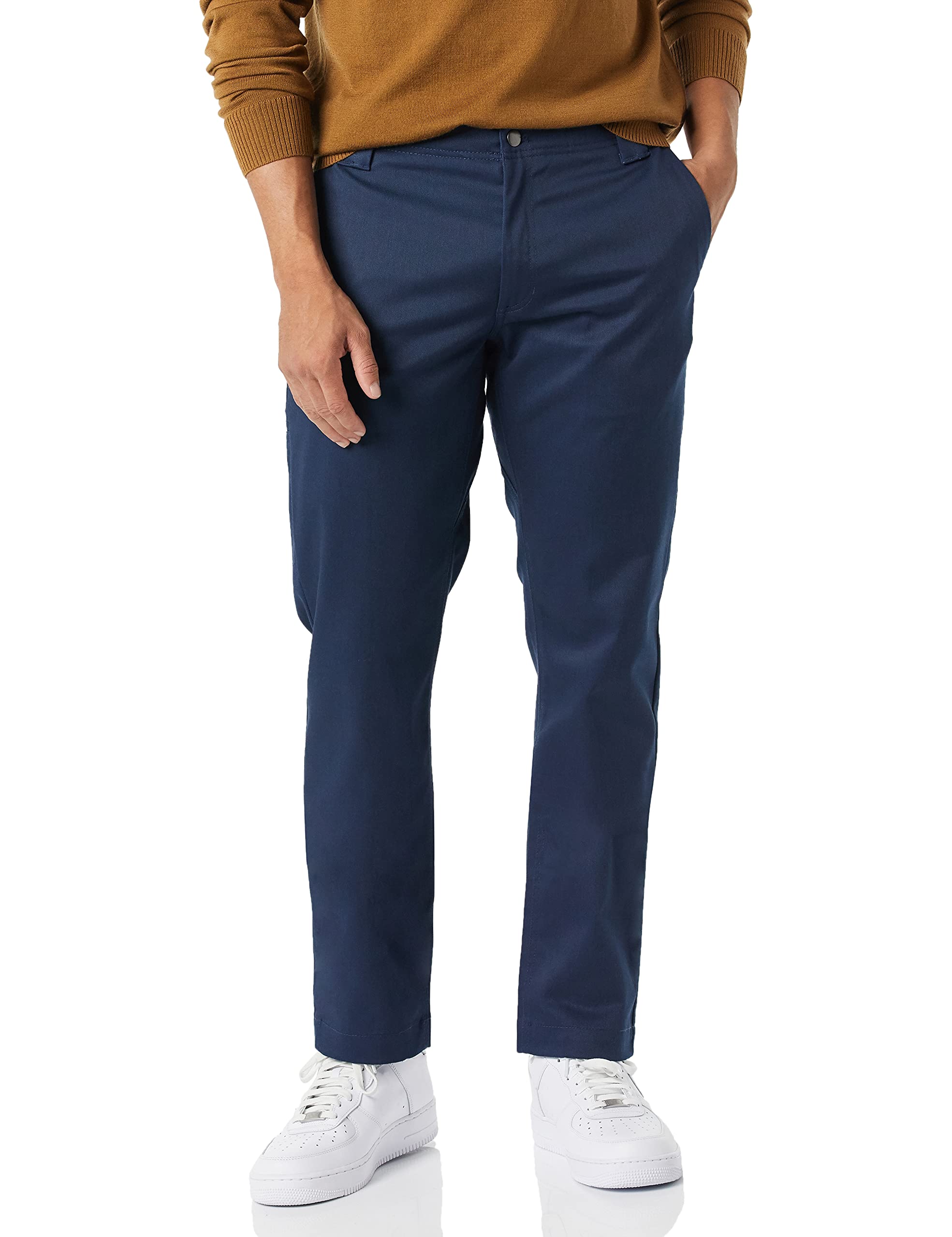 Amazon Essentials Men's Stain & Wrinkle Resistant Straight-Fit Stretch ...