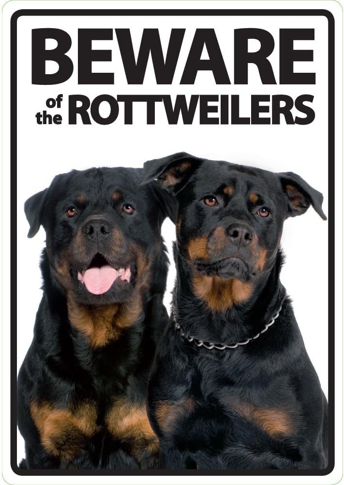 Beware Of The Rottweilers A5 Sign – BigaMart