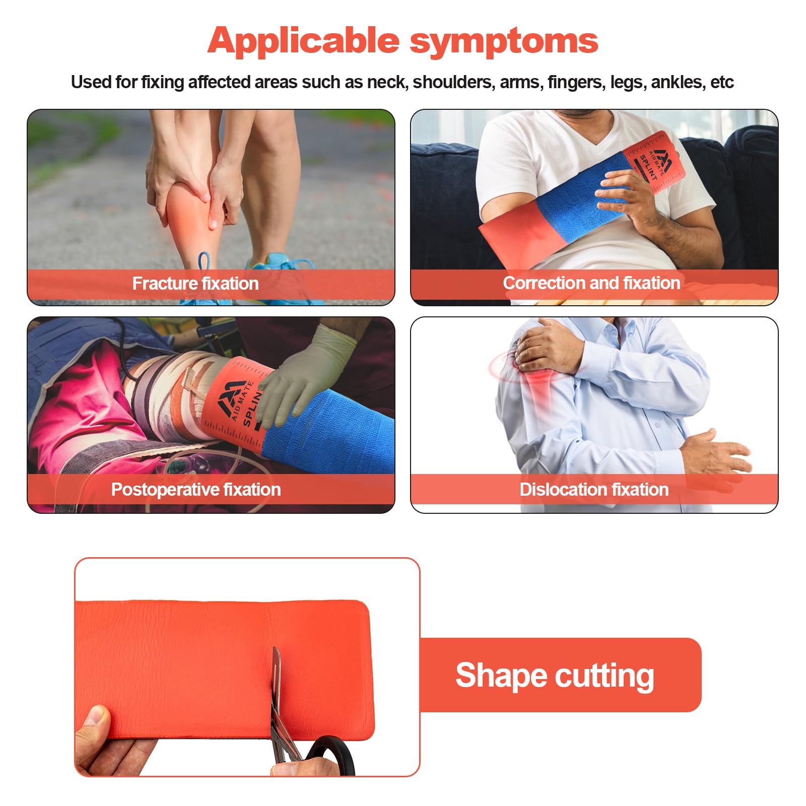 Mua AID MATE First Aid Splint 36" X 4.3",2 Pack with 1 Extra Adhesive ...