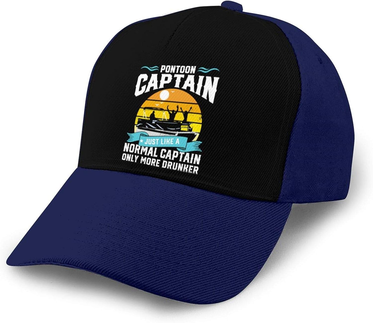 Vintage Pontoon Captain Men Women Universal Outdoor Sports Baseball Cap ...