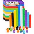 Amazon.com: QUYSK 1000 Pcs Math Linking Cubes for Classroom, Kids ...