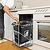 Ormeli Pull Out Trash Can Under Cabinet, Adjustable Garbage SlideOut ...