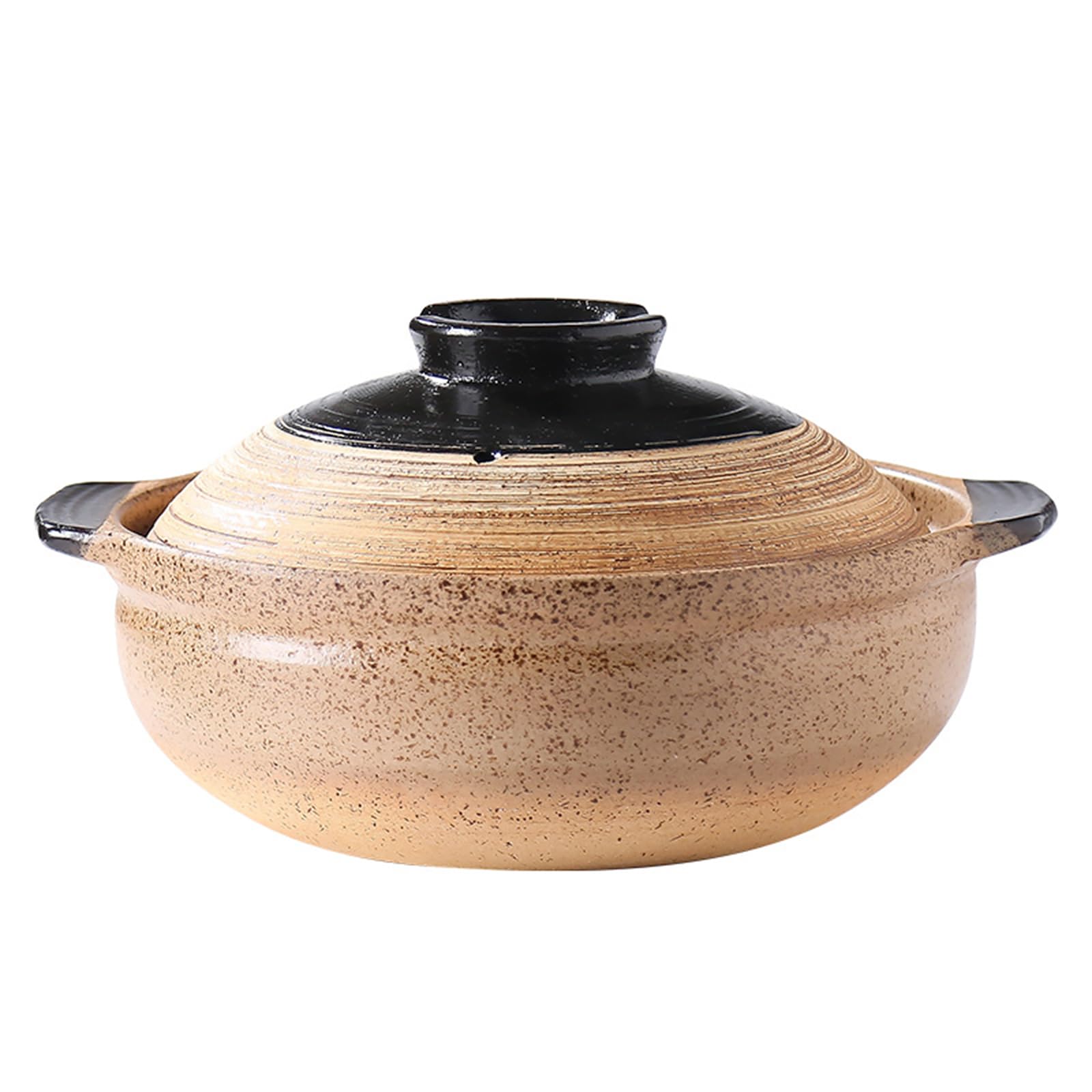 Ceramic Casserole Dish, Clay Pot, Earthen Pot Cookware with Lid for ...