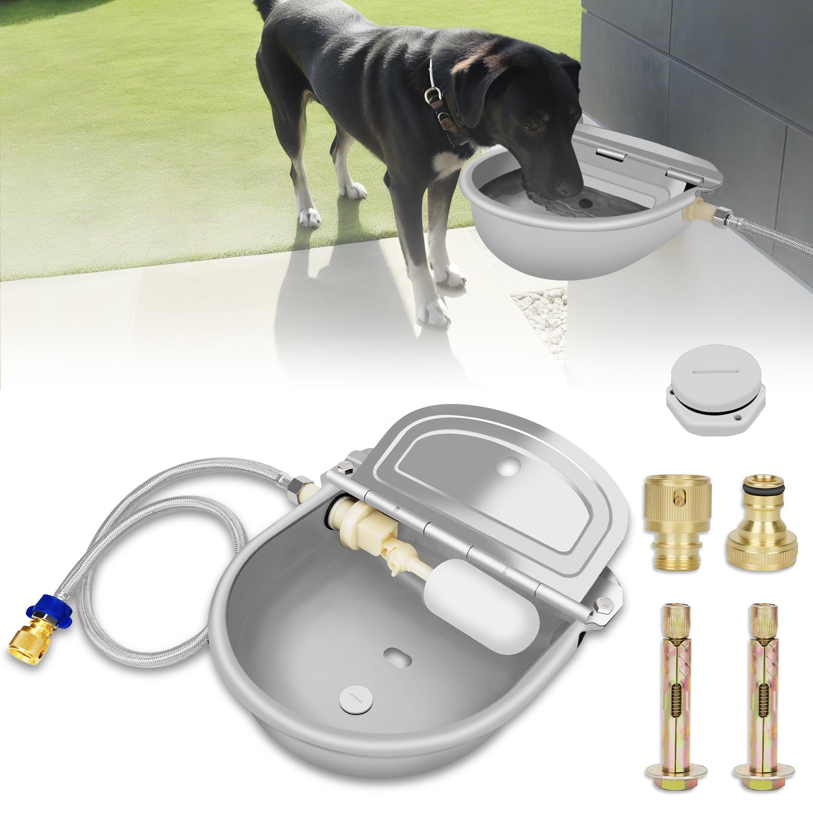 Mua Automatic Animal Drinking Water Bowl,304 Stainless Steel Animal ...