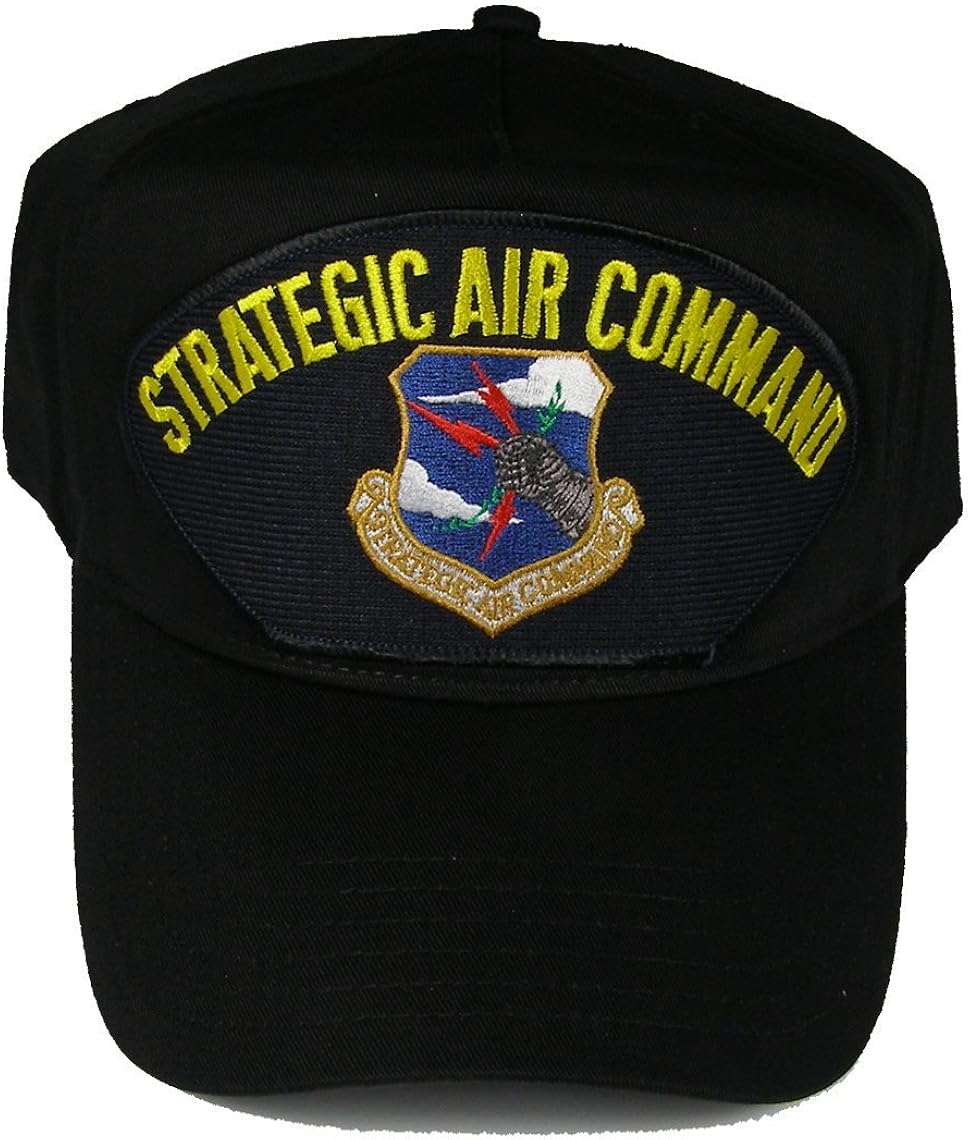 Amazon.com: Strategic AIR Command HAT with SAC Shield - Black - Veteran ...