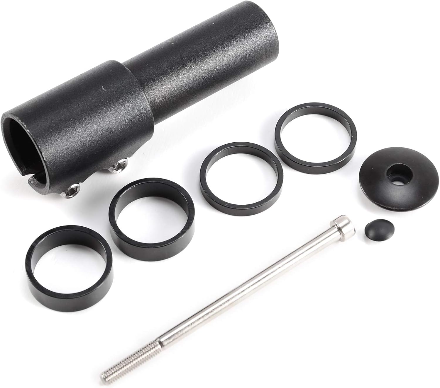 SurePromise Bicycle Handlebar Riser 1 1/8″ 28.6mm Fork Stem Extender ...