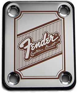 Amazon.com: Standard 4 Bolt"Custom Built" Engraved Guitar Neck Plate ...