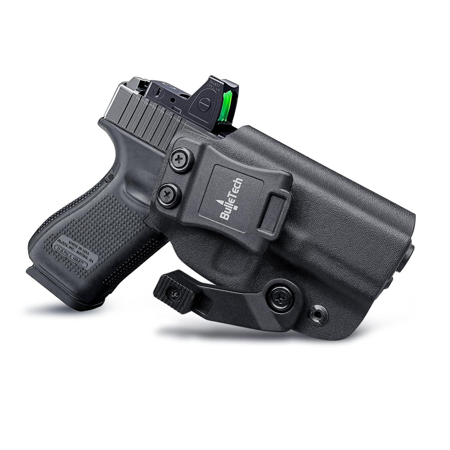 BulleTech IWB Kydex Holster Optics Cut &Claw Fits: Glock 19 19x 25 44 ...