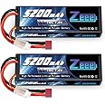 Amazon.com: Zeee 2S Lipo Battery 7.4V 70C 5200mAh Hard Case with Deans Plug for 1/8 1/10 RC ...