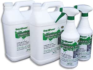Amazon.com: SoyGreen Stainless Steel Cleaner, Degreaser, and Polish ...