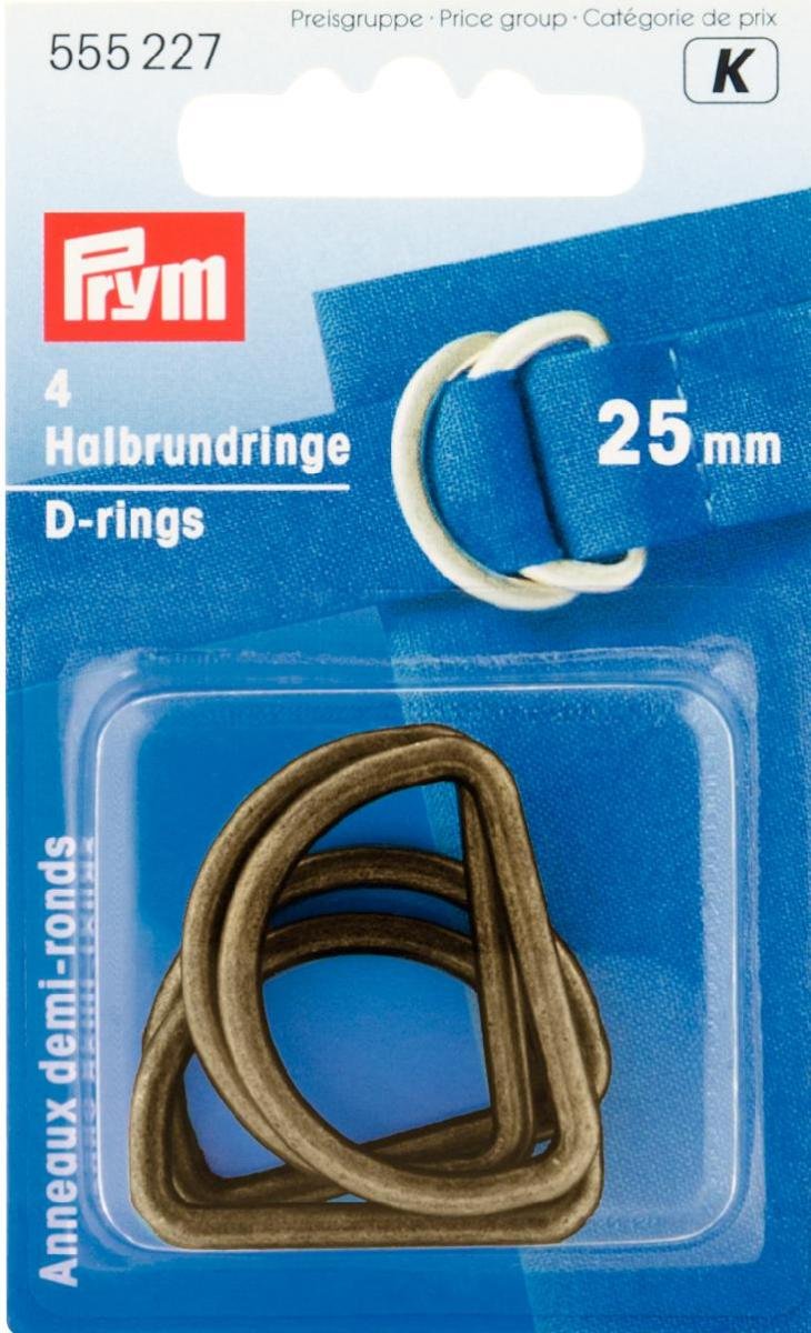 25mm Antique Brass D-Rings - Pack of 4: Amazon.co.uk: Kitchen & Home