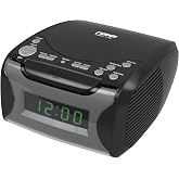 Amazon.com: Jensen JCR-375 Stereo Digital Dual-Alarm Clock with Top ...