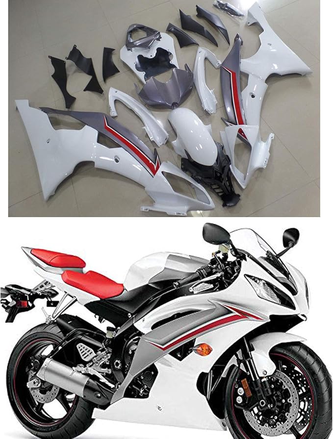 2008-2016 Yamaha YZF R6 Gas Tank Side Cover Panel Trim Fairing Cowling ...