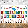 Amazon.com: Premium Kindergarten Graduation Backdrop Banner, Large ...