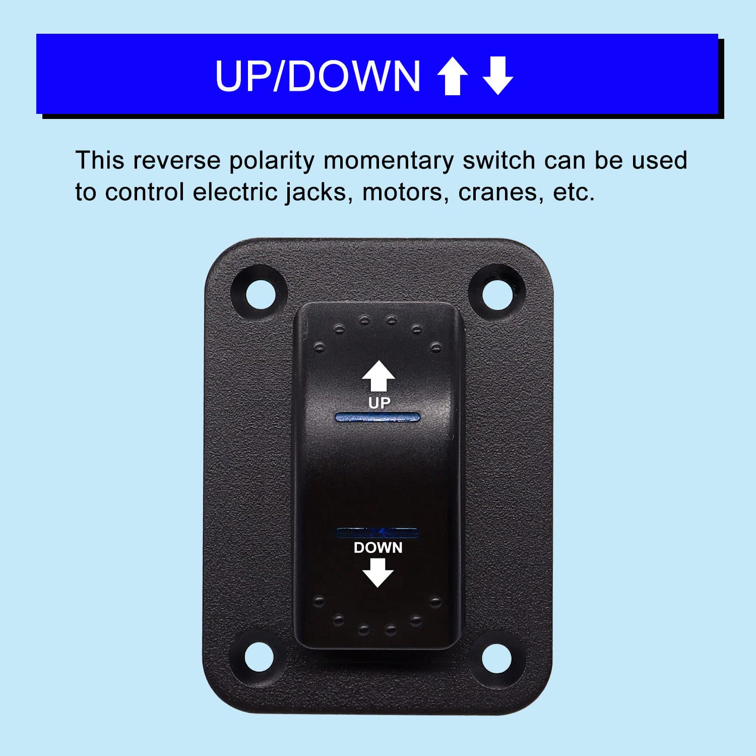 Mua 20A 12V Polarity Reversing Momentary Rocker Switch DC Motor Control ...