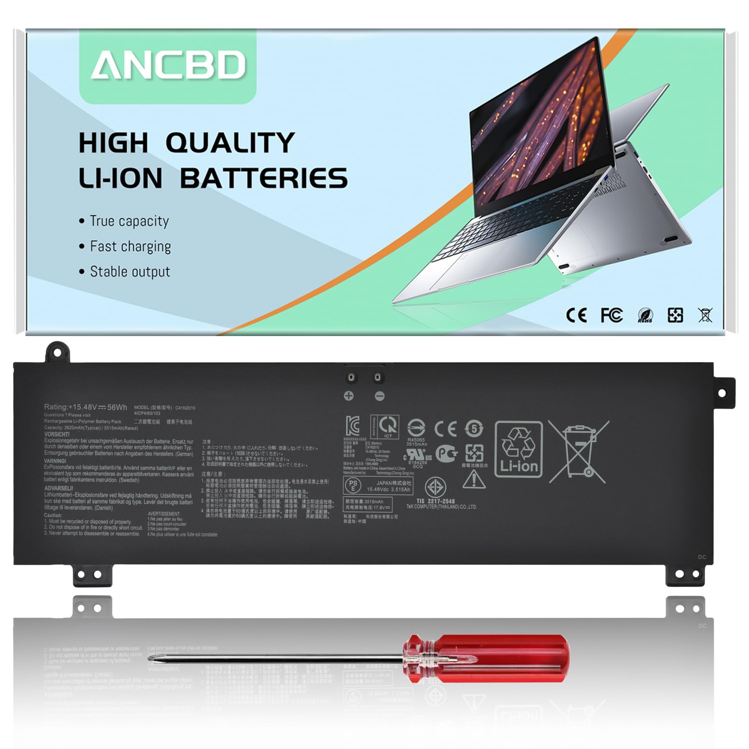 ANCBD C41N2010 Laptop Battery for ASUS ROG Strix G15 G513IC G513IH ...