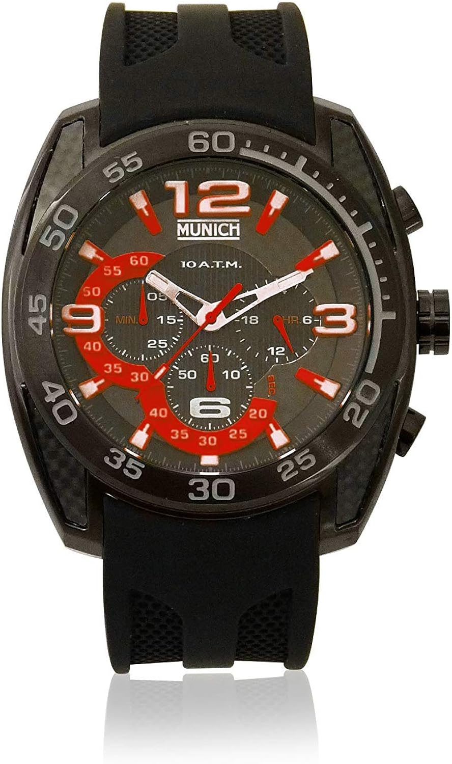 Munich Reloj Analógico para Unisex Adultos de Cuarzo con Correa en ...