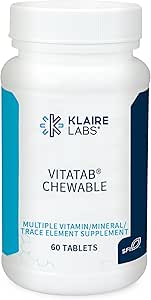 Amazon.com: Klaire Labs VitaTab Chewable - Multivitamin / Multimineral ...