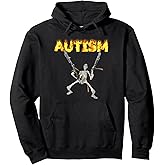 Amazon.com: Autism Skeleton Funny Oddly Specific Dank Meme T-Shirt ...