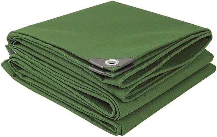 ZGQ 2X2m/6.5x6.5ft Waterproof Canvas Tarps Heavy Duty Outdoor, Tarp ...