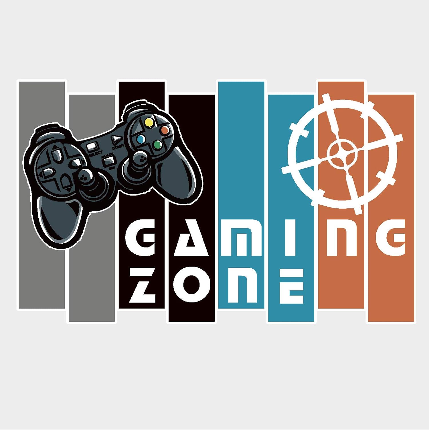 Gaming Zone Controller Panel Wall Art Decal Sticker WP71 – BigaMart