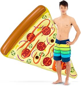 Amazon.com: 6-Foot Supreme Pizza Slice Swimming Pool Float, Inflatable ...