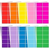 Amazon.com : MoShining Colored Labels Stickers 600 Pieces, Rectangular ...