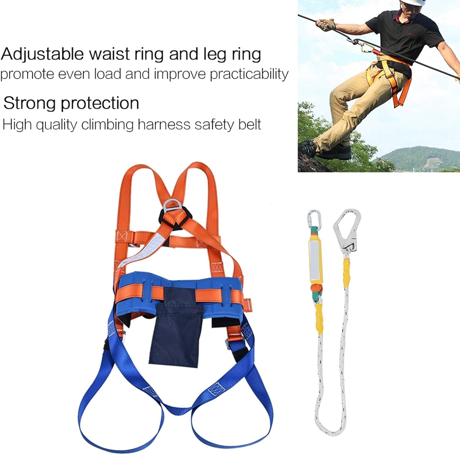 Safety Harness Kits, Safety Fall Arrest Harness Full Body, Height Fall ...