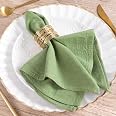 Amazon.com: MLMW Thick Cotton Linen Napkins Set of 6 Soft Dinner ...