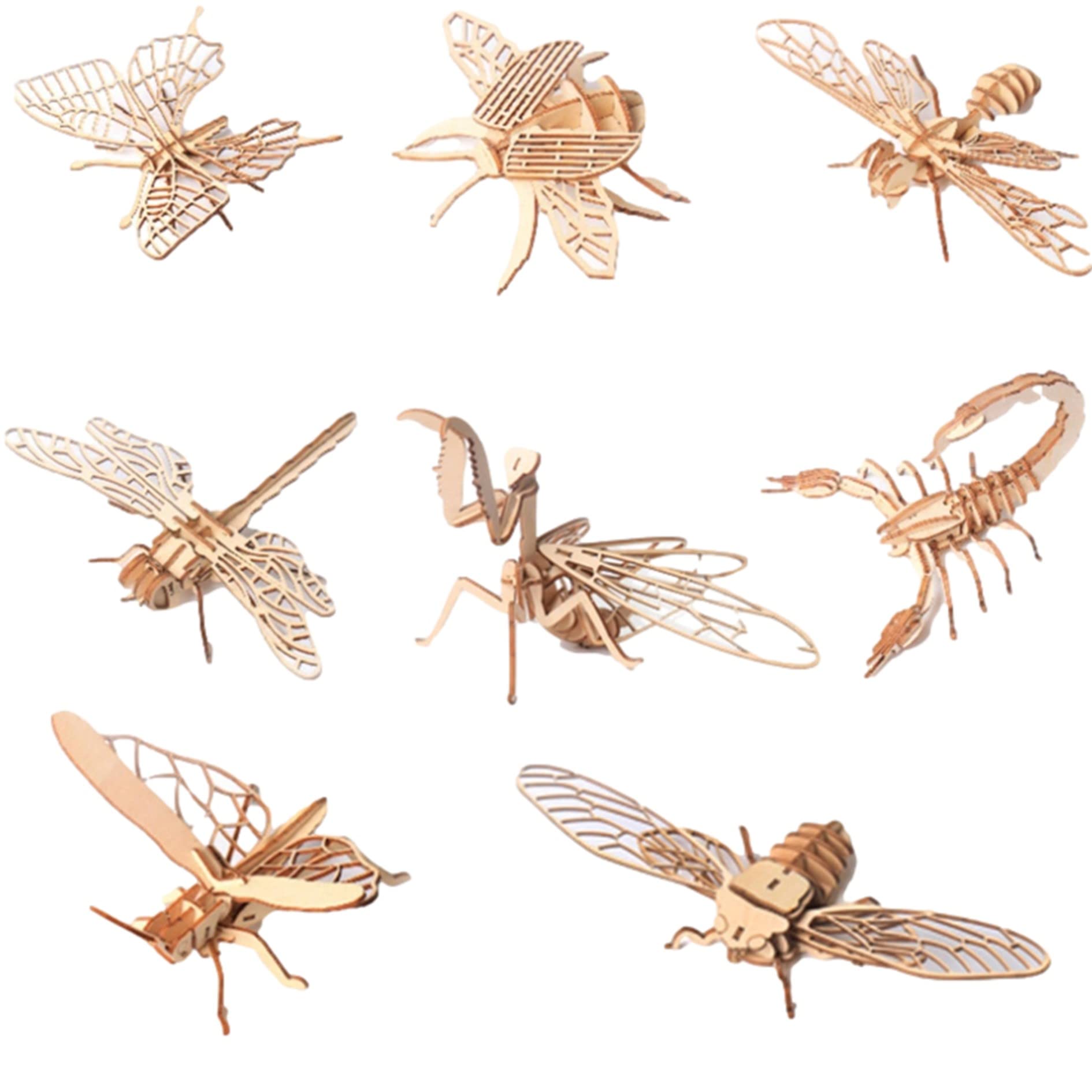 Mua Leiasnow Wooden Puzzle, 3D Insects, Craft Kit, Elementary School ...