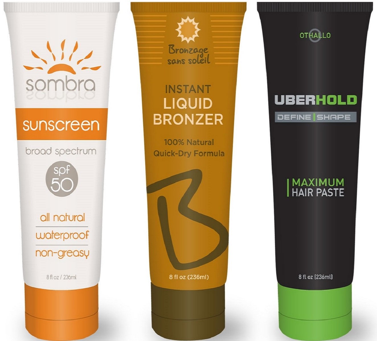 Hidden Alcohol Flask 3 Pack Set Unique Secret Container Sun Screen ...