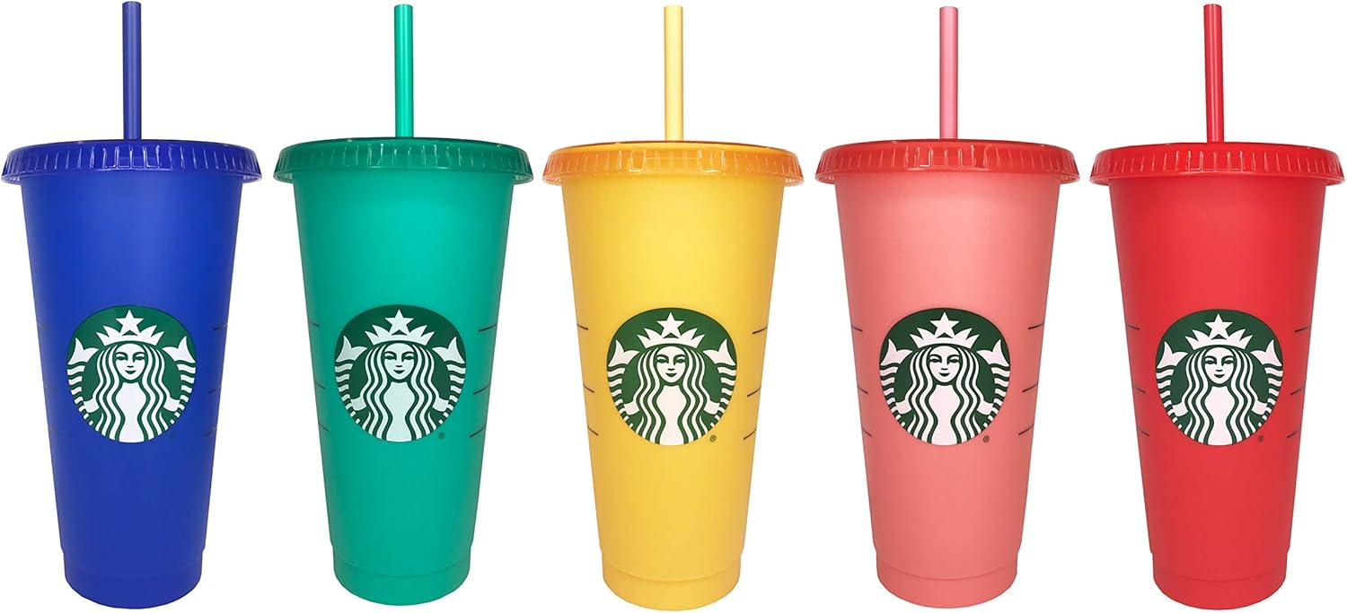 Amazon Starbucks 2020 Color Changing Reusable Cold Cups Summer 24 