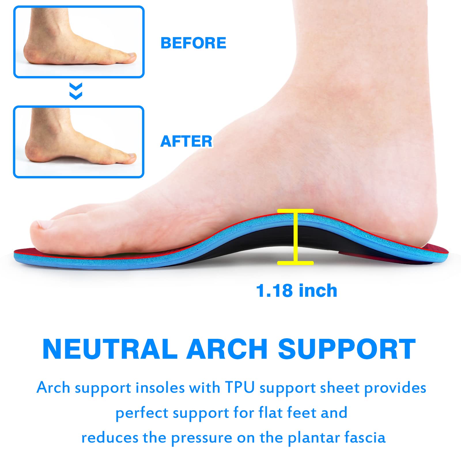 Mua Orthotics Arch Support Metatarsalgia Insoles - Mortons Neuroma ...