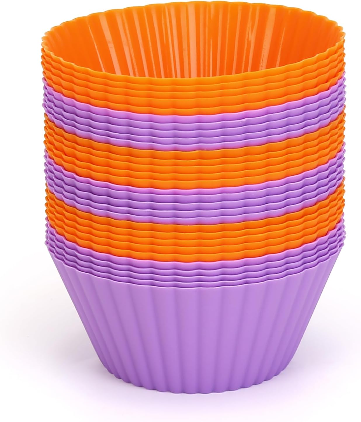 Silicone Cupcake Liners 30 Pack, Reusable Bento Box Inserts Small ...